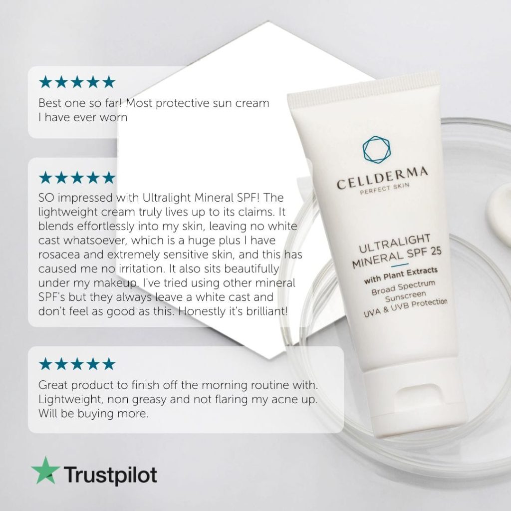 Ultralight Mineral SPF 25 | Broad spectrum sunscreen - CellDerma ...